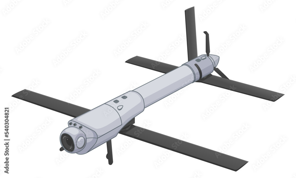 american UAV switchblade-600 isolated white Stock Vector | Adobe Stock