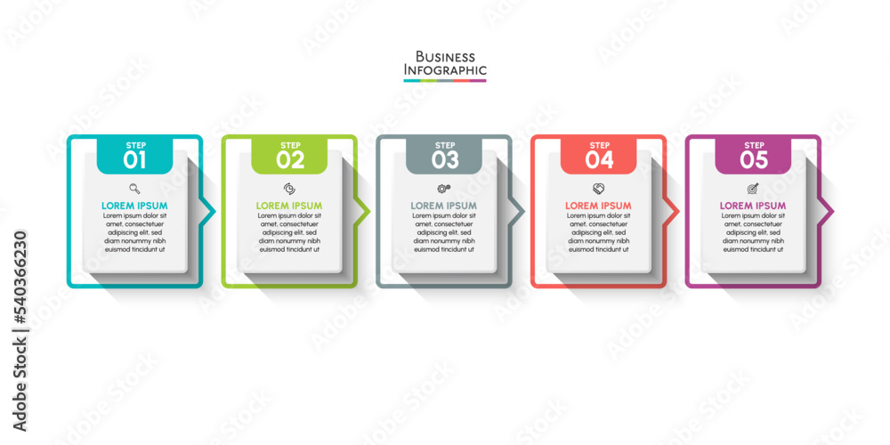 Business data visualization. timeline infographic icons designed for ...