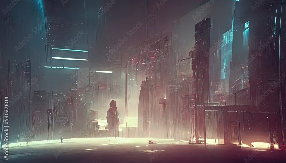 Concept art with an elegant and classy retro design with a misty, smoky ...