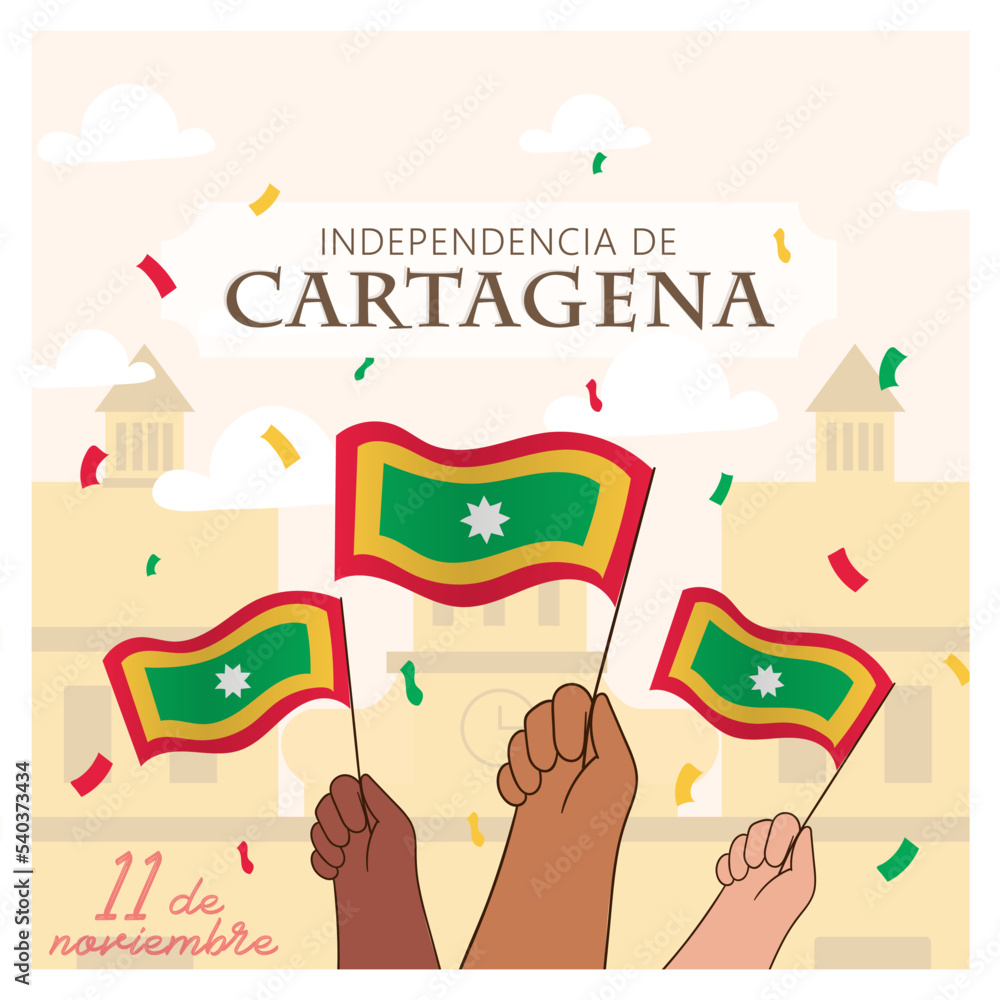 celebración del día de la independencia de Cartagena, 11 noviembre de ...