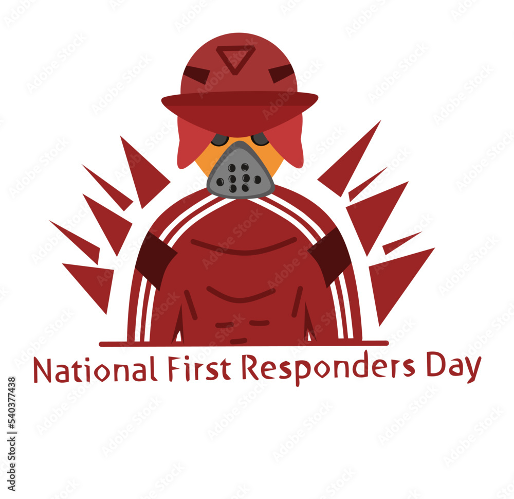 National First Responders Day. Holiday concept. Template for background ...