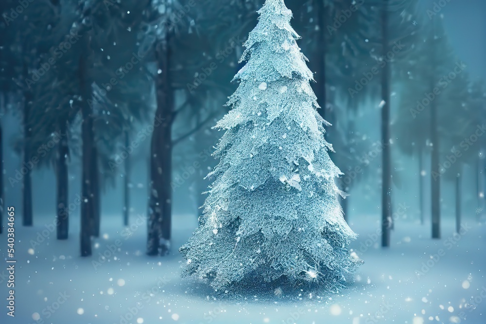 Merry Christmas Concept Art Background Image Stock Illustration | Adobe ...