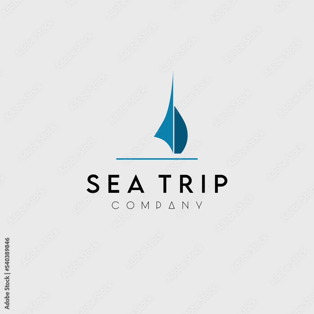 sail logo vector design for use sign identity business Stock Vector ...