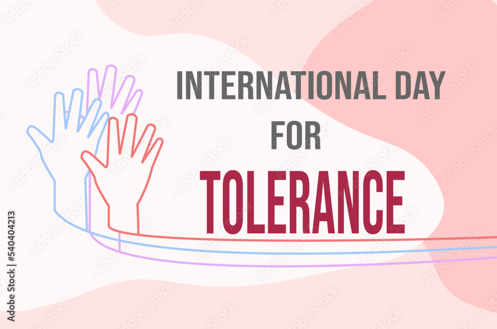 international day for tolerance design for banner or poster, design for ...