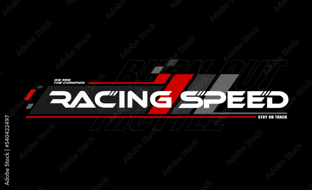 racing performance trendy fashionable vector t-shirt and apparel design ...