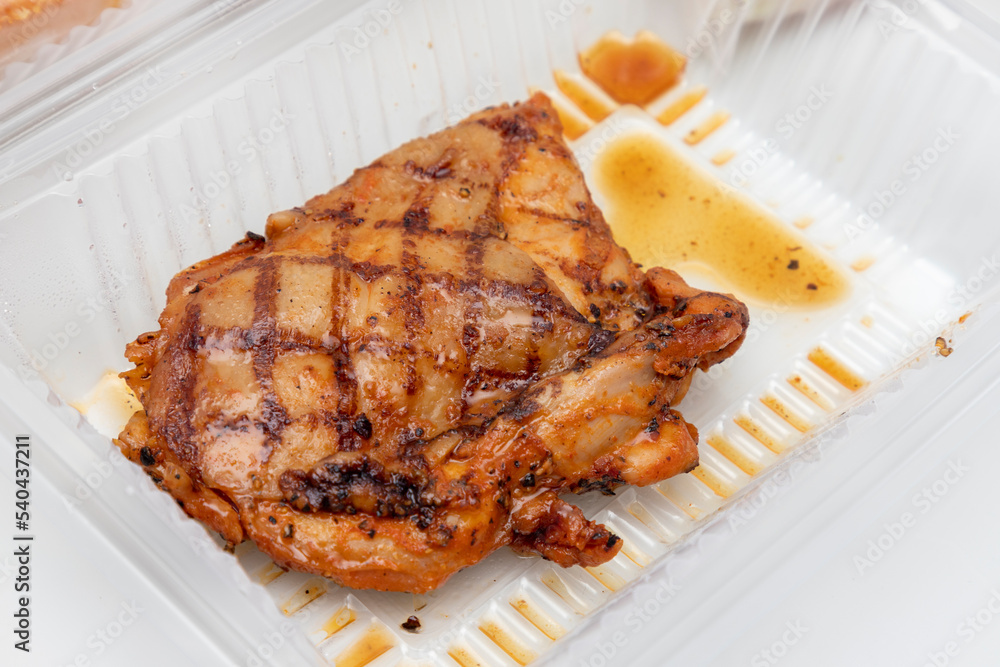 Juicy Grilled Chicken Steak Looks appetizing in a clear plastic box for ...