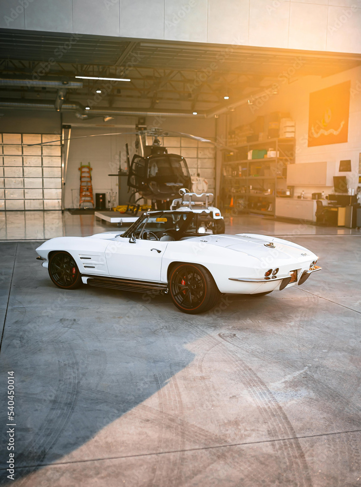 Los-Angeles, USA - August 2022: old retro american muscle car Chevrolet ...