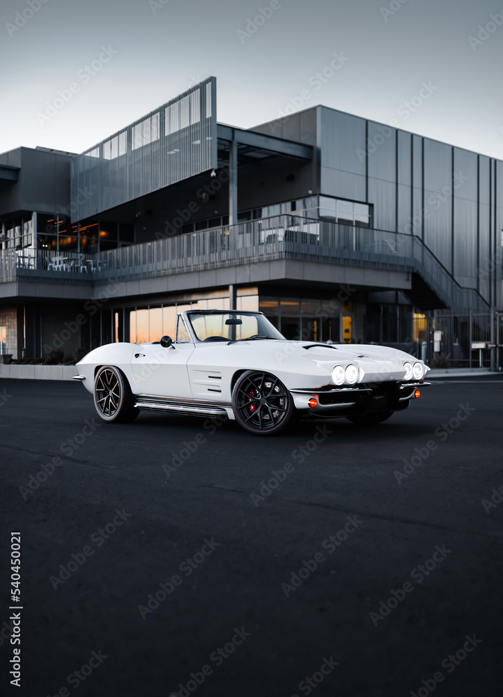 Los-Angeles, USA - August 2022: old retro american muscle car Chevrolet ...