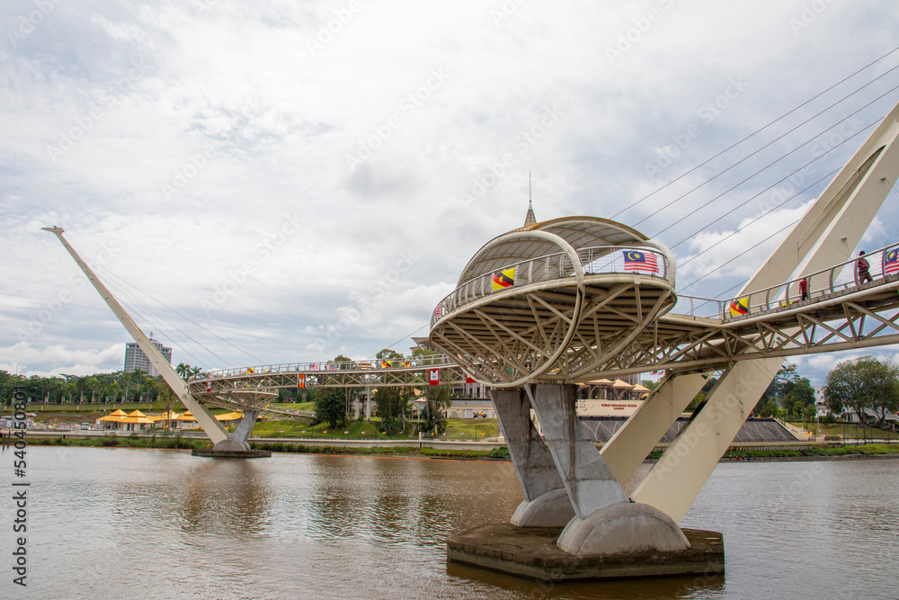 Kuching Malaysia Sep 3rd 2022: the view of Sarawak river and the view ...