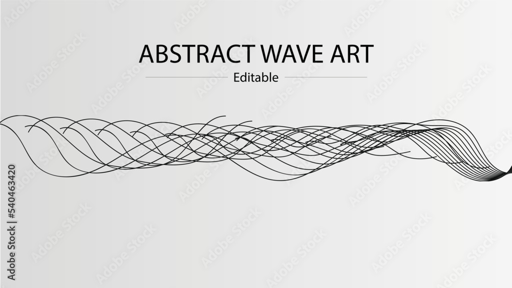 Abstract wave element for design. Digital frequency track equalizer ...