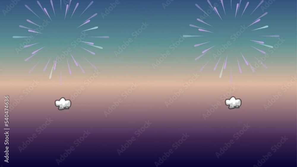 Firework burst effect, comic background and 2d animation Stock Video ...