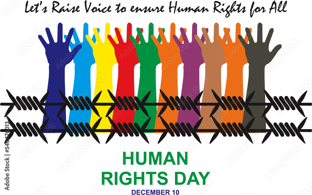 Let's ensure human rights for all. Human Rights Day December 10 message ...