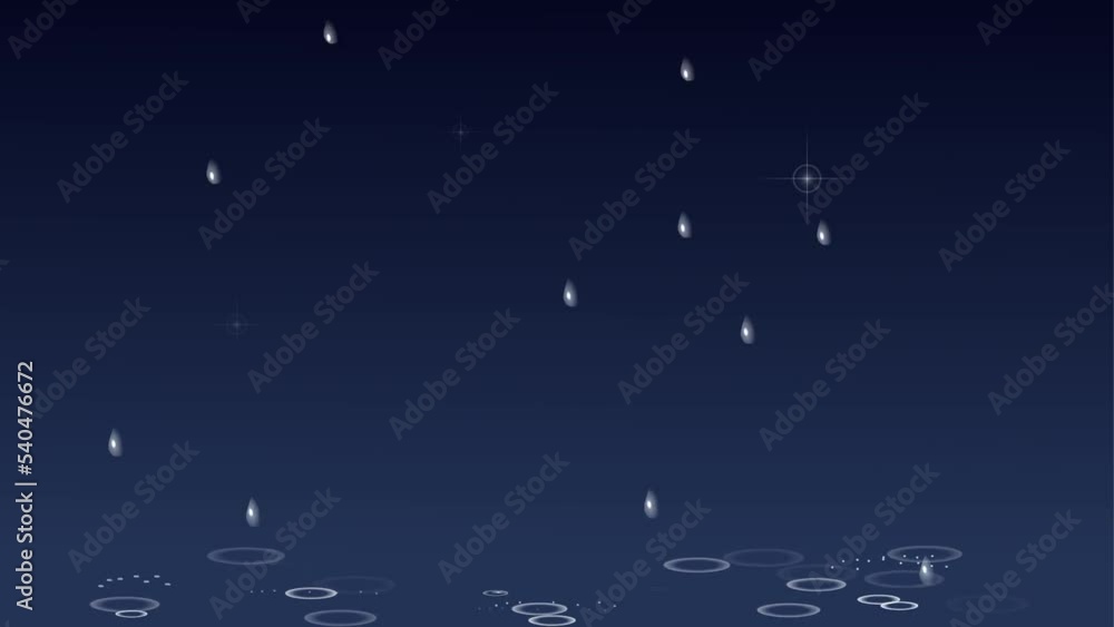 Rain background and 2d animation, water drops, rain drops, Rainy day ...