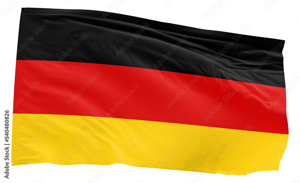 waving flag of Germany transparent background PNG Stock Photo | Adobe Stock