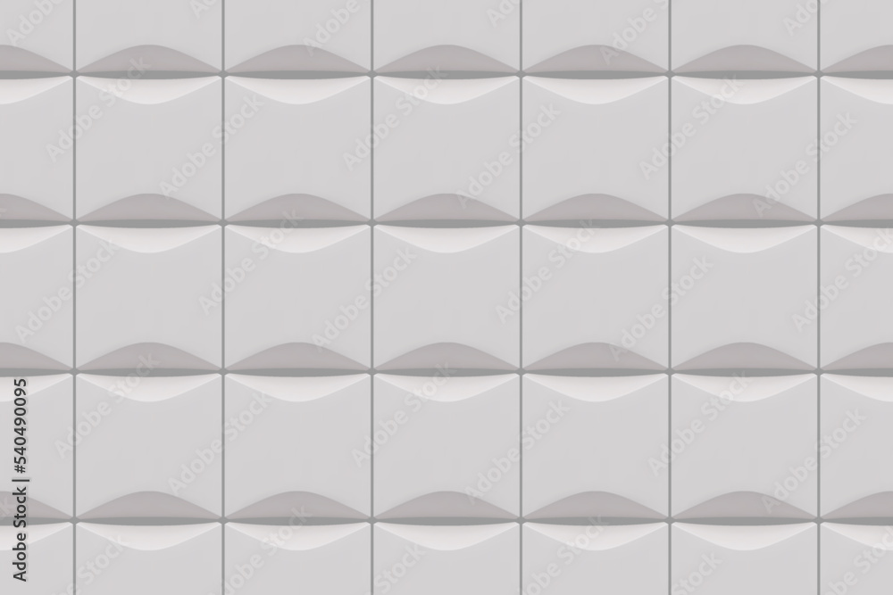 White acoustic sound proof soft foam seamless pattern. Texture of wall ...