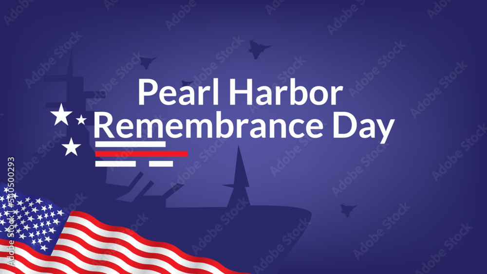 Vecteur Stock National Pearl Harbor Remembrance Day. December 7 ...