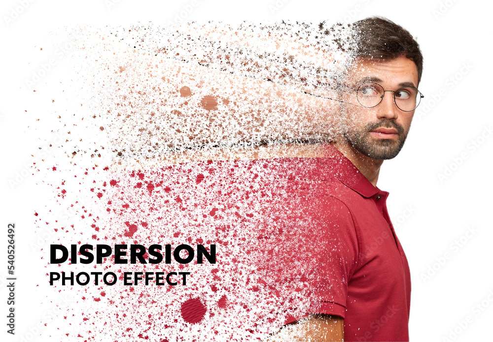 Dispersion Photo Effect Stock Template | Adobe Stock