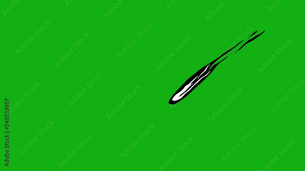 Cartoon black explosion effect transitions on a green screen. Cartoon ...