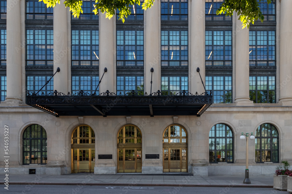 Ottawa, Ontario, Canada - July 25, 2022: The Wellington Building is a ...