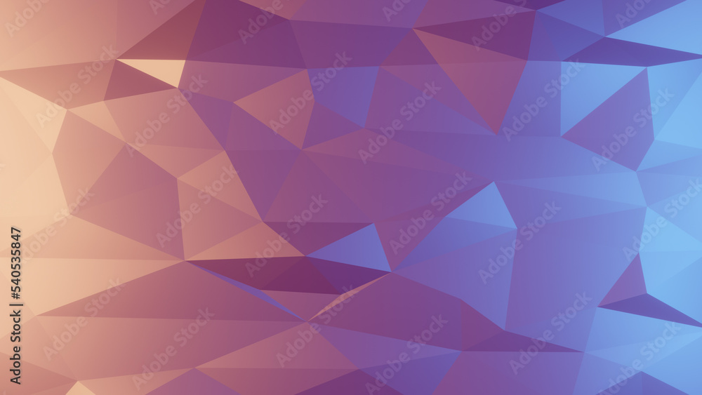 Purple blue polygons background, polygonal abstract wallpaper with geometric shapes and texture ...