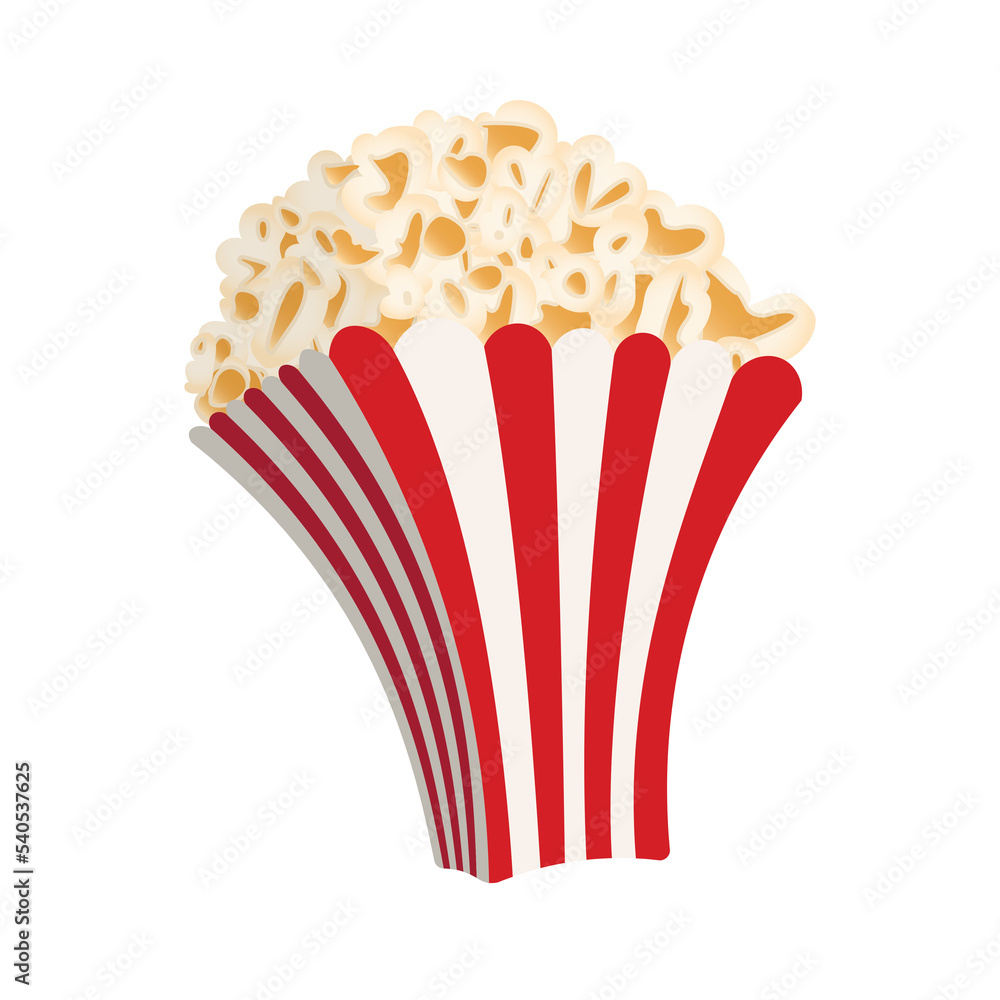 Popcorn Png Format With Transparent Background Stock Illustration ...