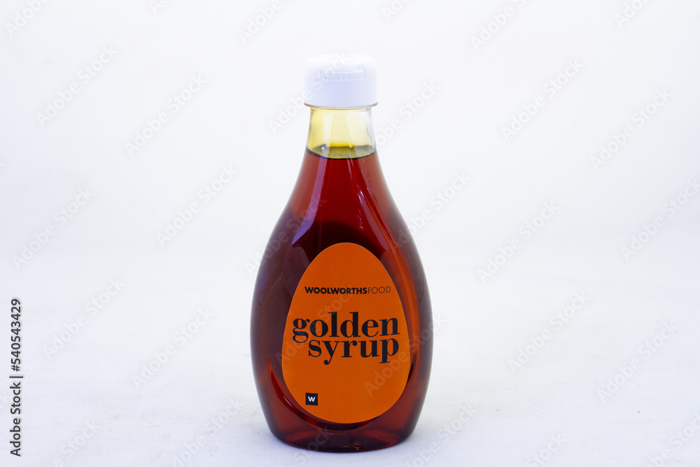 Johannesburg, South Africa - a bottle of golden syrup from Woolworths ...