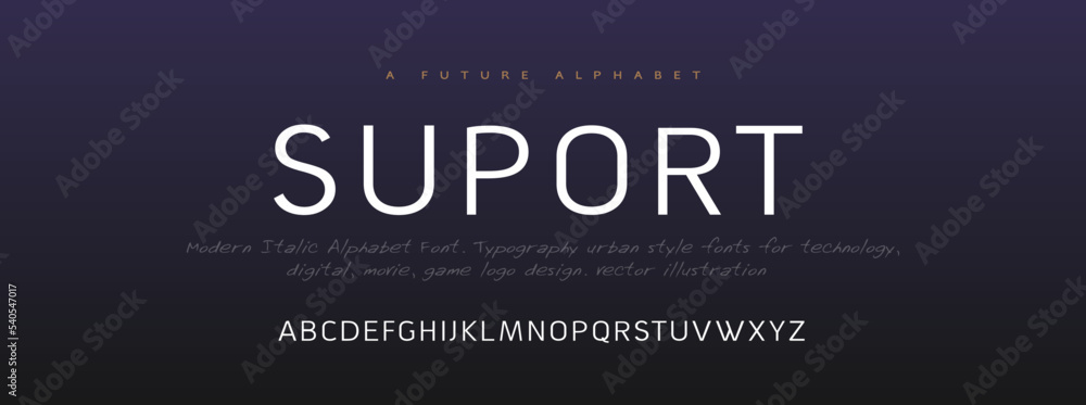 SUPORT Elegant alphabet letters font and number. Classic Lettering ...
