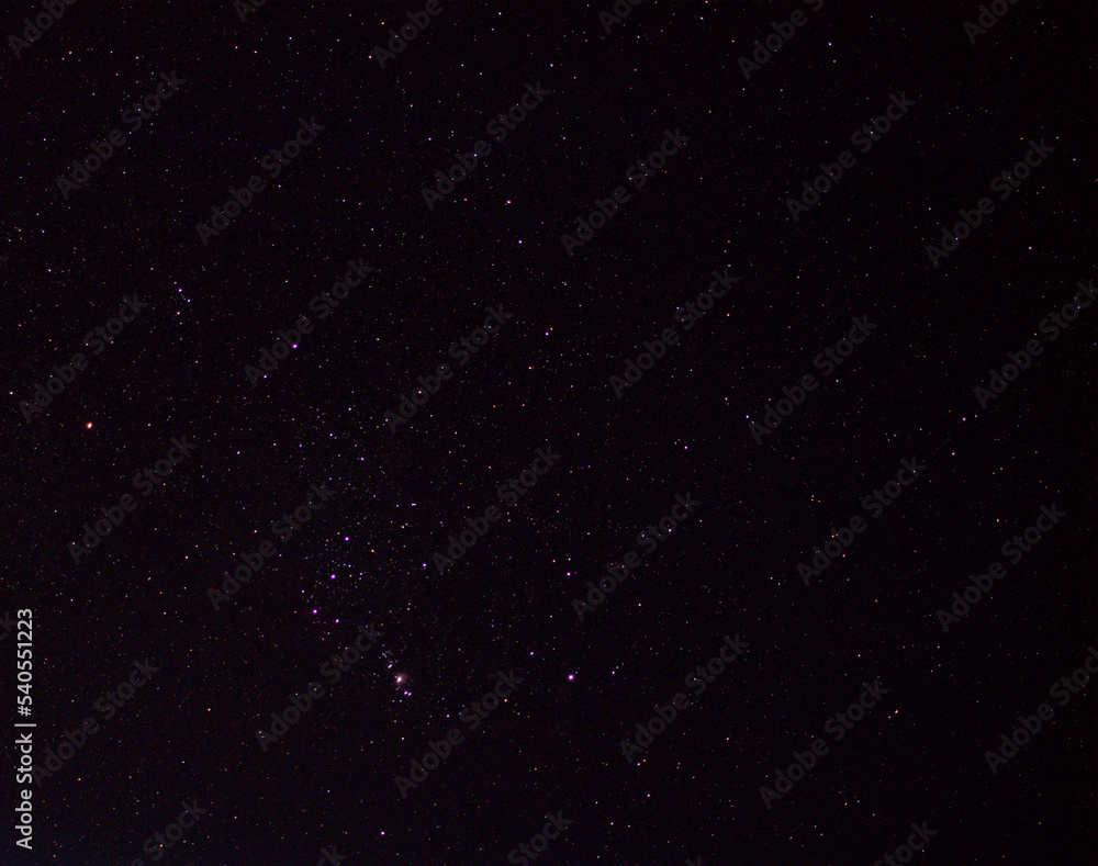 The Orion Constellation, with the Orion Nebula, Taken from the the ...