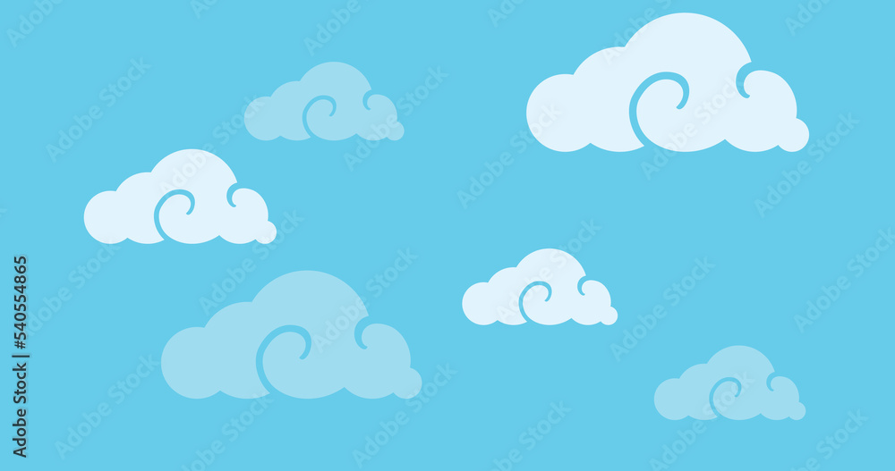 cartoon cloud pattern background Stock Illustration | Adobe Stock