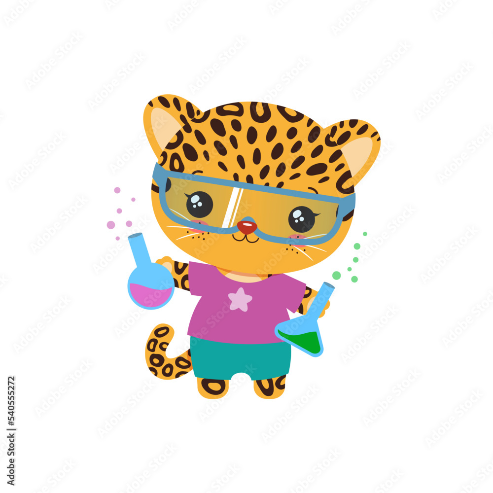 School student animal. Science school subject vector. Educational ...