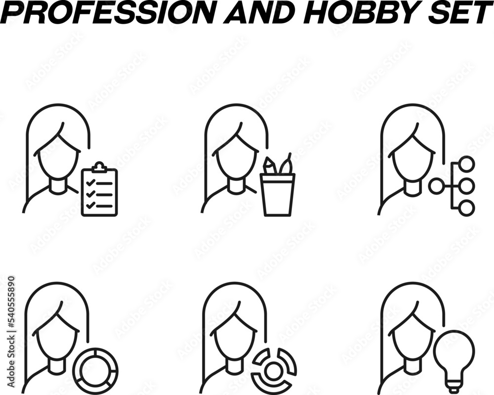 Monochrome signs in flat style for stores, shops, web sites. Editable ...