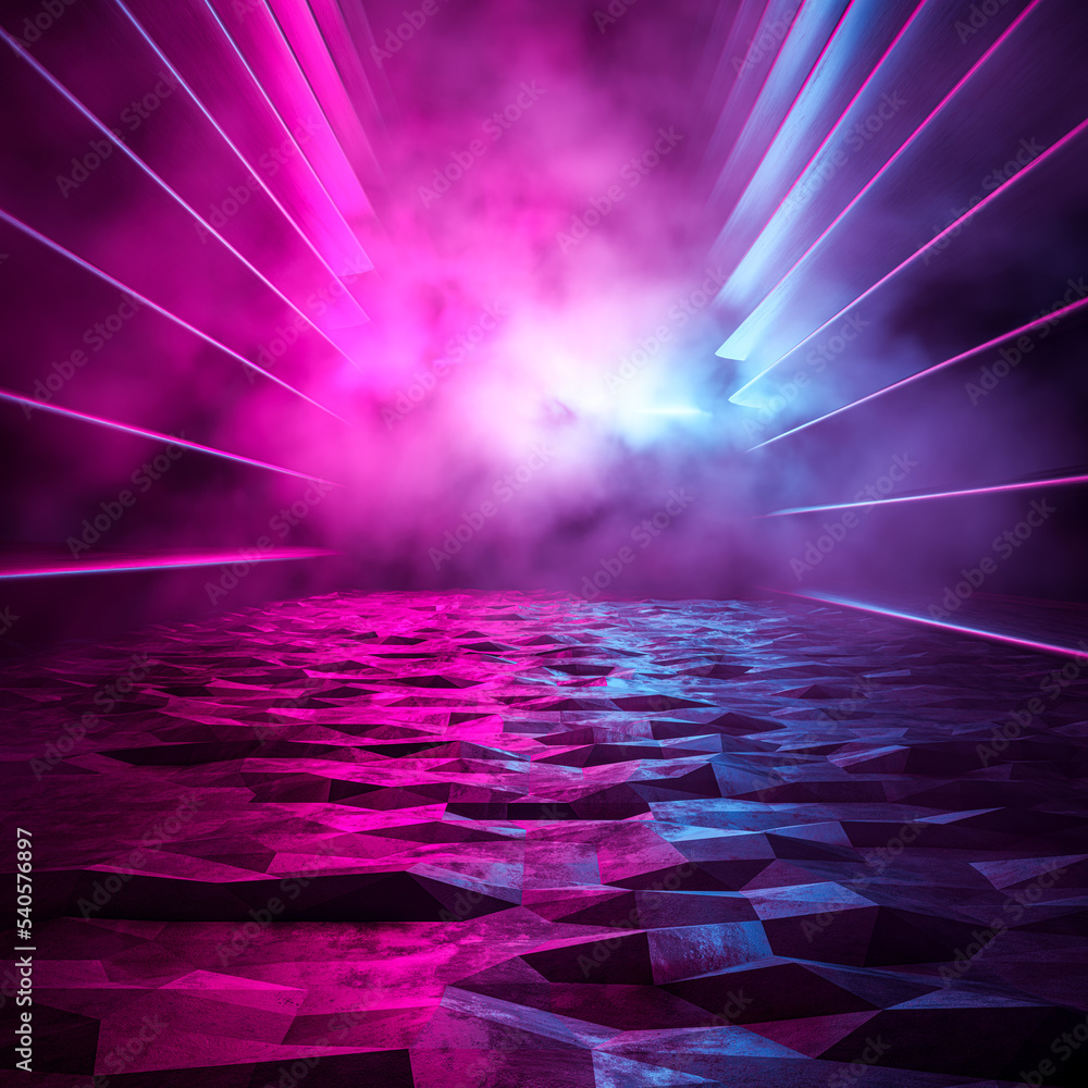 3D Futuristic Concept World, Scene With Explosion Into A Tunnel ...