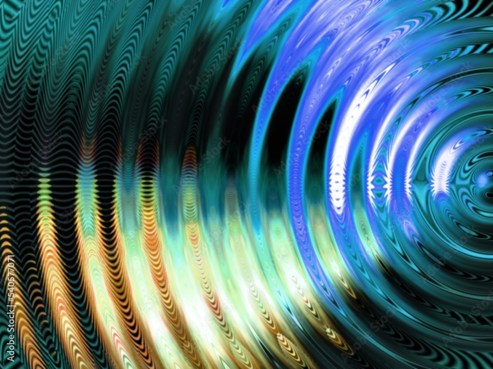 Vibration, ripple, wave expanding abstract. Stock Illustration | Adobe ...