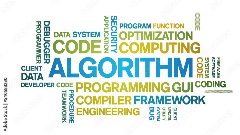 Algorithm animated tag word cloud;text design animation kinetic ...