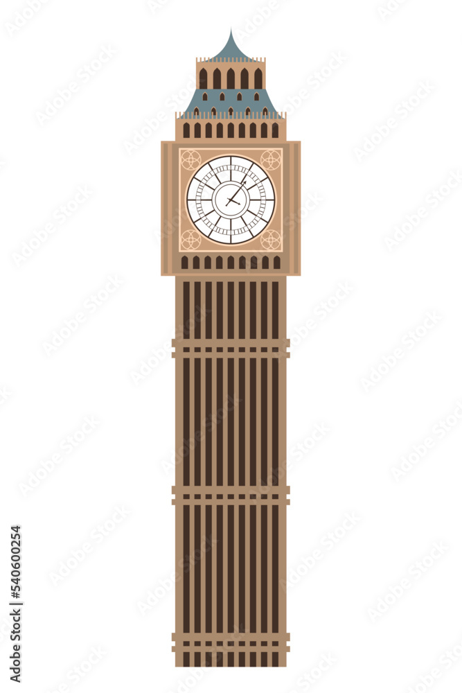 big ben famous landmark Stock Vector | Adobe Stock