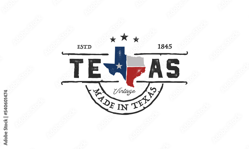 texas logo graphic design template vector illustration vector Stock Vector | Adobe Stock