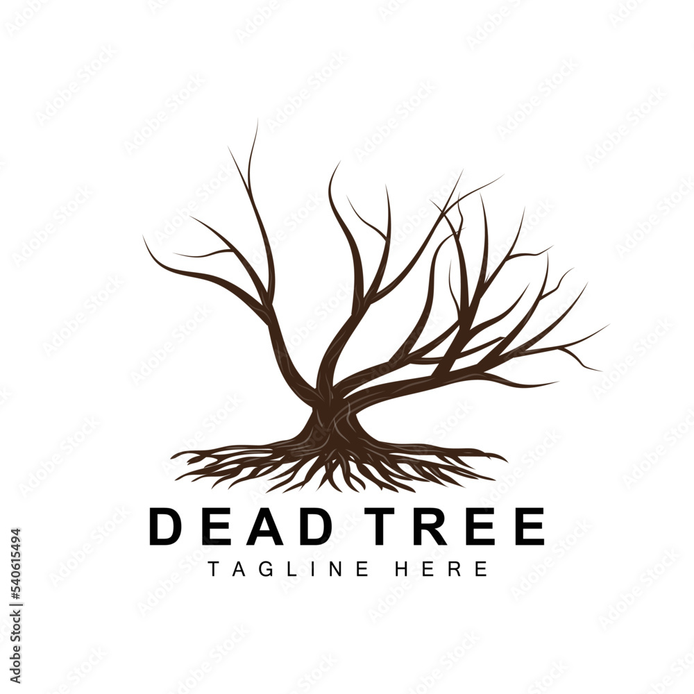 Tree Logo Design, Dead Tree Illustration, Wild Tree Cutting, Global ...