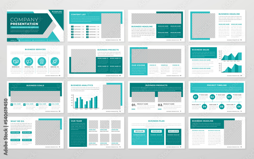 presentation layout template use for corporate infographic Stock Vector ...