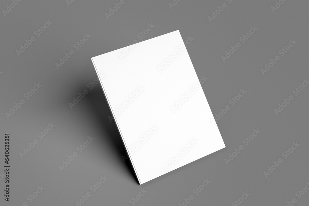 Blank Flying Cover Of Magazine, Book, Booklet, Brochure. Illustration ...