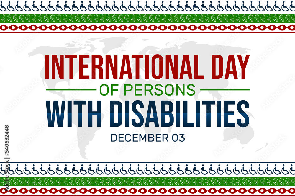 International Day of Persons with Disabilities background in ...