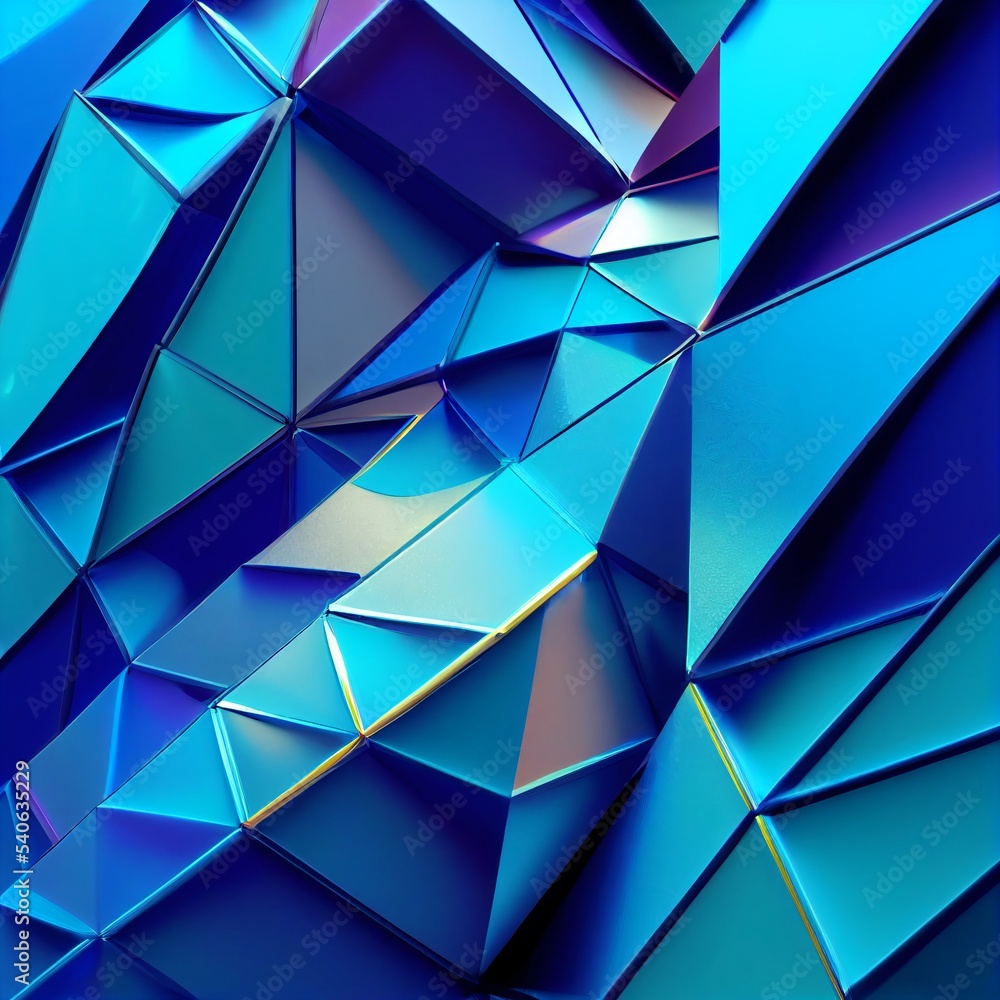 abstract blue background with triangles Stock Illustration | Adobe Stock