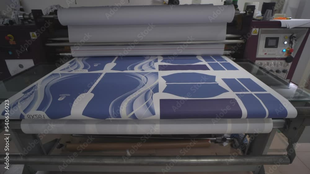 Interior factory Large heat press machine for fabric business in ...