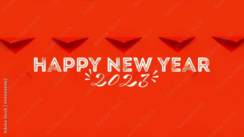 Animated text that says "Happy New Year 2023." Happy New Year 2023 text ...