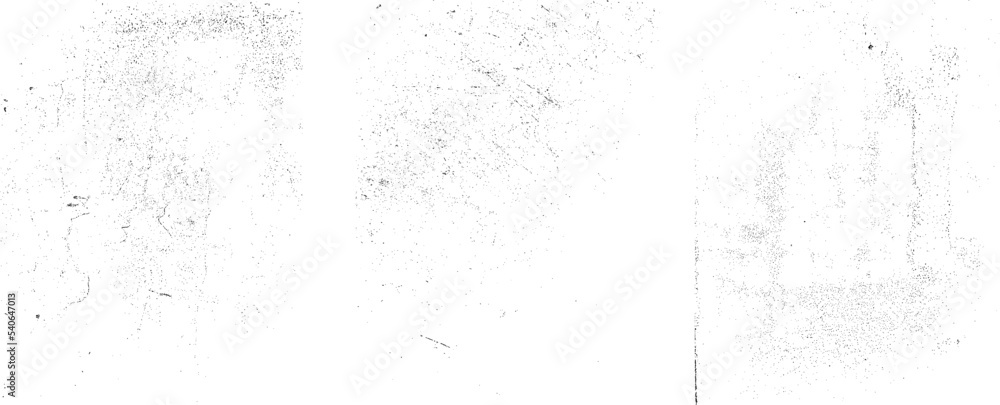 Grunge vector background texture set .Transparent textured frames with ...