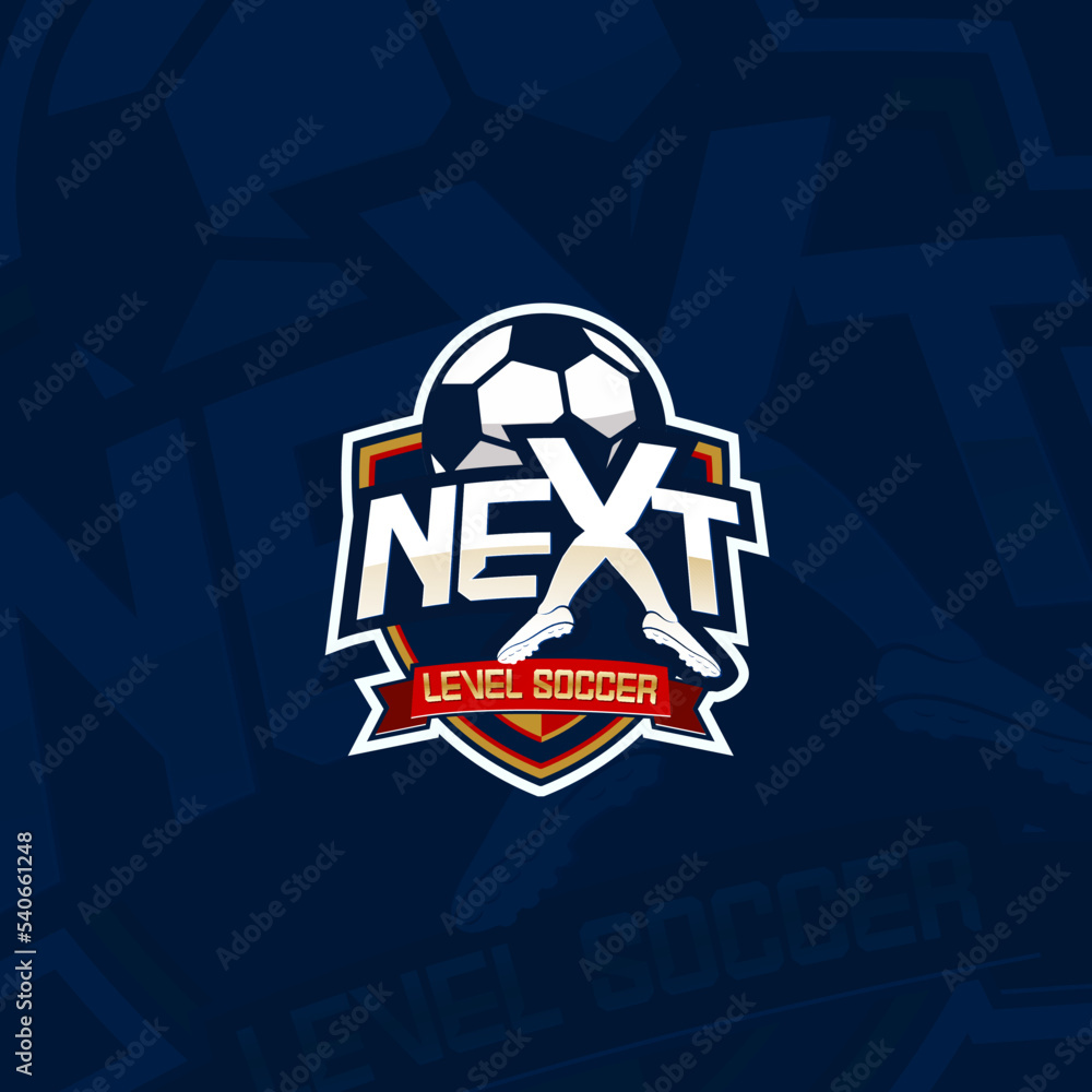 Next level league football logo vector illustration Stock Vector ...