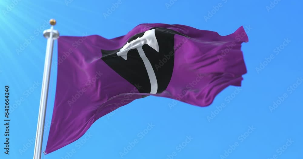 Labrys lesbian flag waving. Loop Stock Video | Adobe Stock