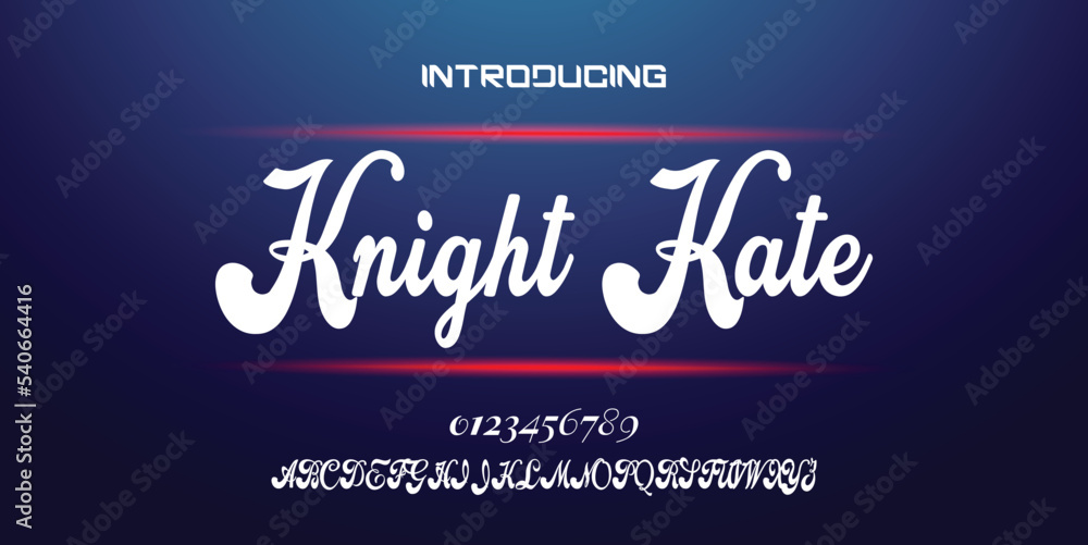 KNIGHT KATE Signature Font Calligraphy Logotype Script Font Type Font ...