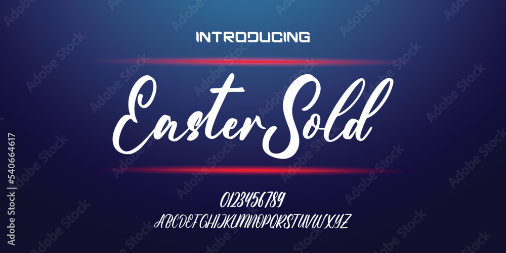 EASTER SOLD Signature Font Calligraphy Logotype Script Font Type Font ...