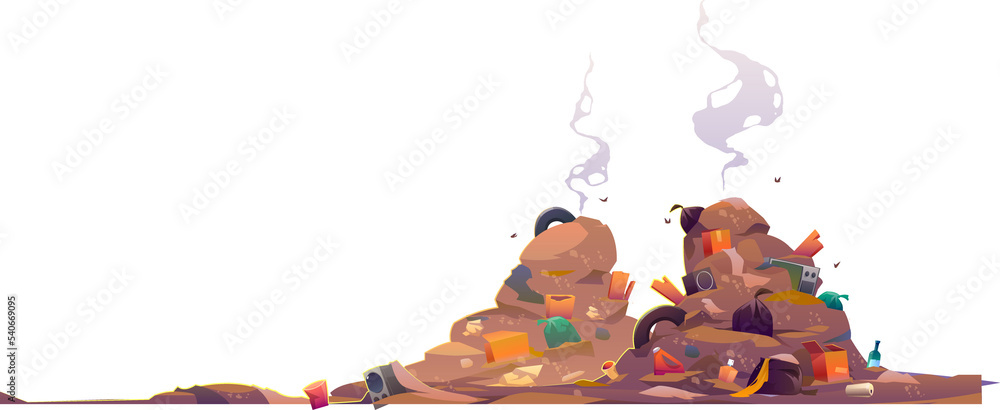 Pile of garbage Stock Illustration | Adobe Stock