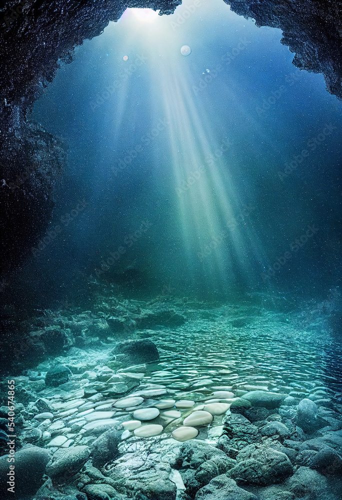 underwater view of the sea Stock Photo | Adobe Stock